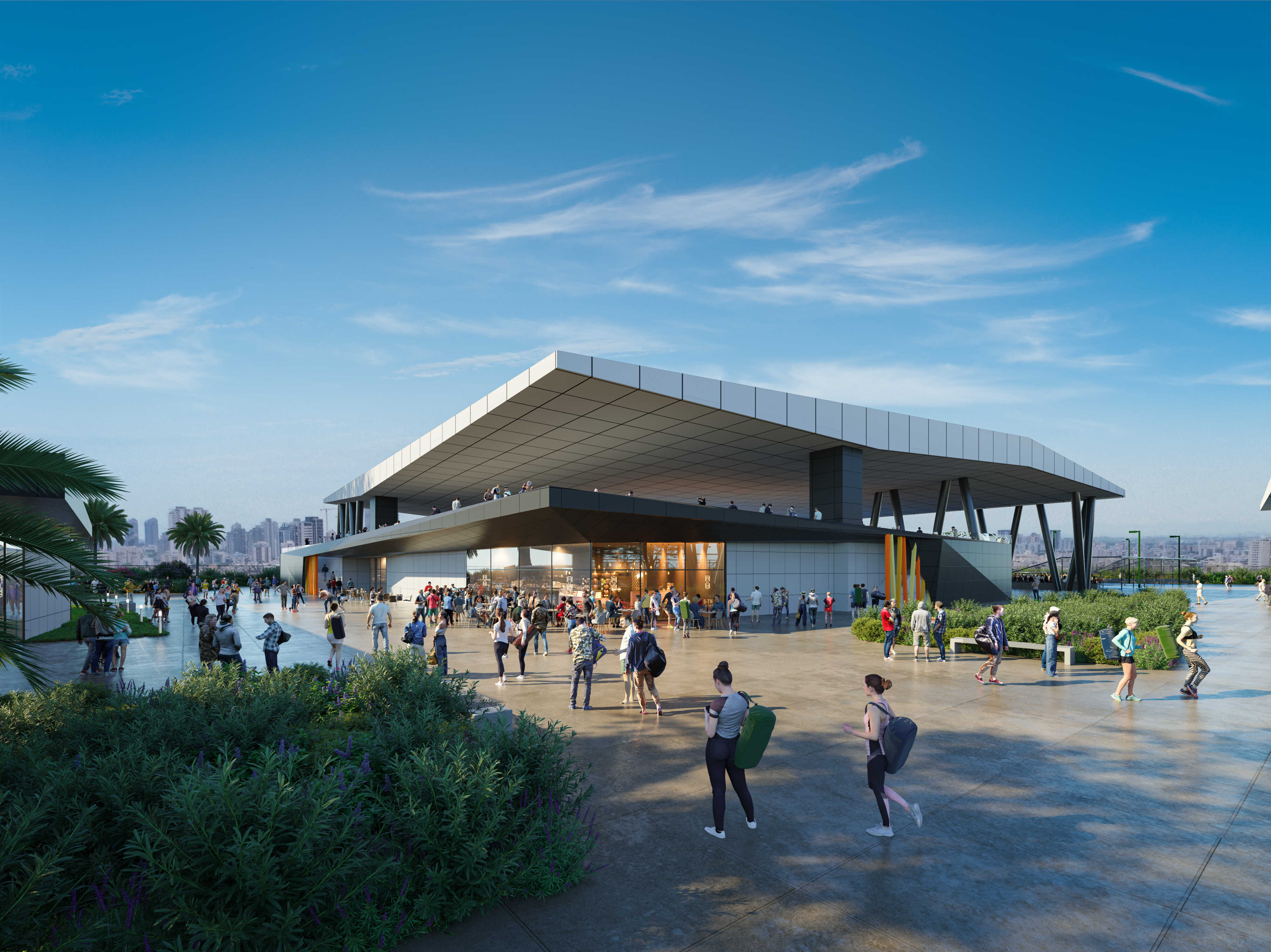 Municipal tennis center